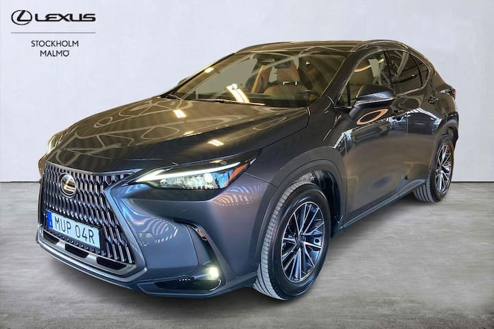 Lexus NX 450h+ AWD Business Plus Skinn B-kam Drag Värmare 2025 Grå